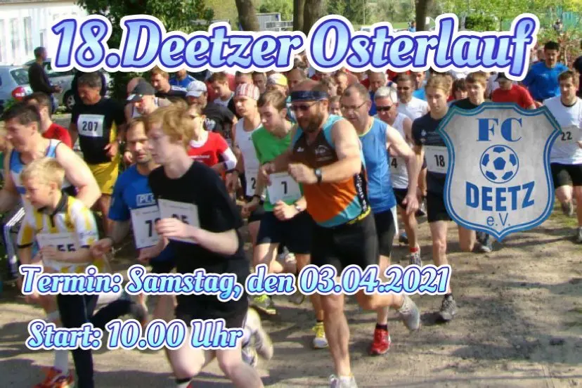 Deetzer Osterlauf: 18. Osterlauf des FC Deetz findet erneut nur ...