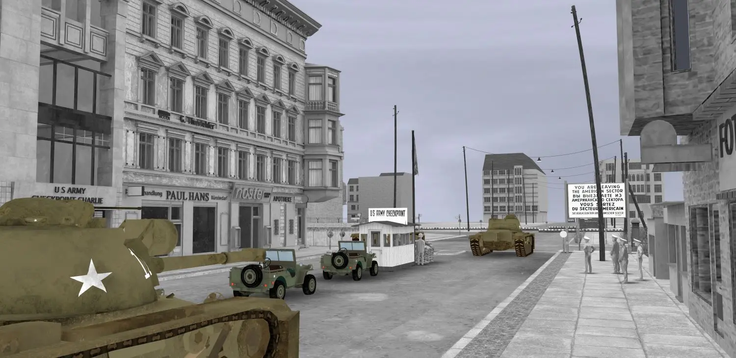 60 Jahre Mauerbau: Als sich die Panzer am Checkpoint Charlie gegenüber ...